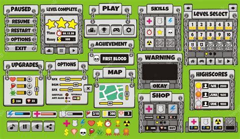 Premium Vector User Interface For Creating Game