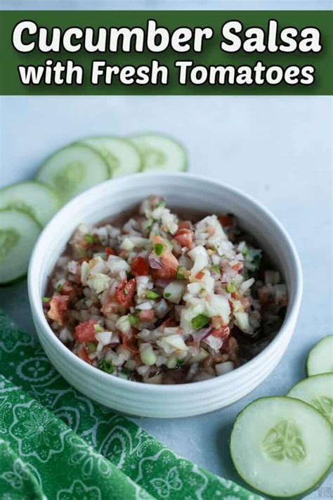 Keto Cucumber Salsa With Tomatoes Low Carb Yum