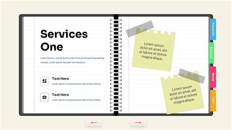 Free Interactive Notebook Presentation Template