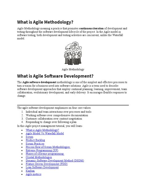 An In Depth Guide To Agile Methodologies For Software Development Pdf