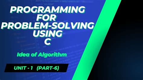 Unit Part Idea Of Algorithm Engineers Ki Kaksha Engineerskikaksha YouTube
