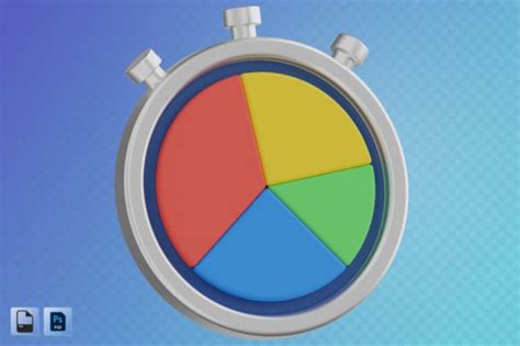 3 pie chart timer designs and graphics