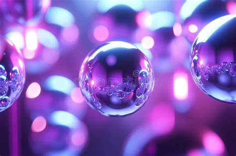 A Dynamic 3d Abstract Background Showcasing An Array Of Floating Iridescent Metallic Spheres