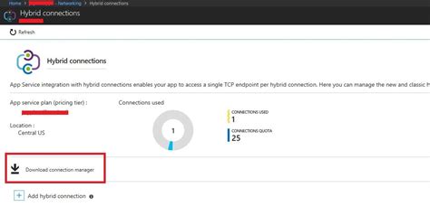 Azure Hybrid Connection Status Shows Not Connected Stack Overflow