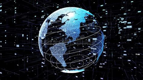 global data science technology and computer programming abstract stock