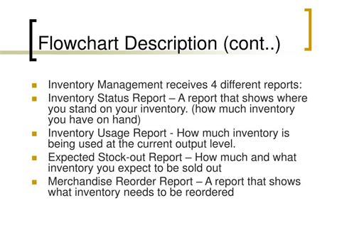PPT System Flowchart Inventory Management System PowerPoint Presentation ID