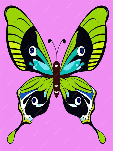 Premium Vector Beautiful Butterfly 2d Vector Design