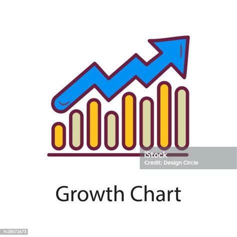 성장 차트 채워진 개요 아이콘 디자인 그림입니다 흰색 배경 Eps 10 파일의 데이터 기호 0명에 대한 스톡 벡터 아트 및 기타