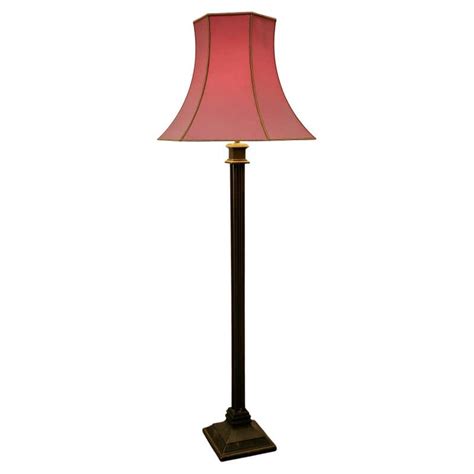American Inverted Cone Shade And Wenge Column Floor Lamp For Sale At 1stdibs Upside Down Cone