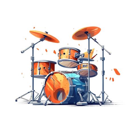Premium Photo Dynamic Rhythms Vibrant Music Vector Featuring Drums