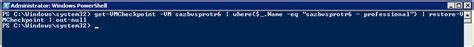 restoring virtual machines with vmm using powershell