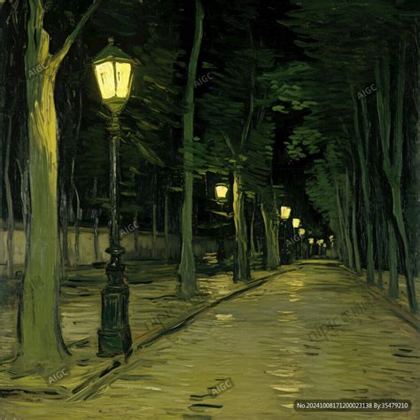 Ai创作图路灯装饰画 远远地街灯 树丛路灯 文艺法桐树小道 树下路灯 灯下的公园 昏黄的路灯 傍晚林荫道 昏黄的小街 路灯与法桐树 绿荫下的灯 古典路灯夜景 树荫下的路灯 巴黎路灯 灯下公园