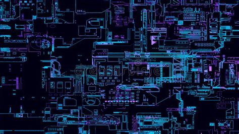 Printed Circuit Board Visualization Of Advanced Technology Concept Pcb Processor Microchip