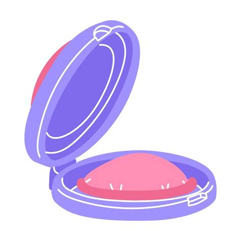 Female Condom In An Open Container Color Flat Illustrations About Safe Sex And Contraception