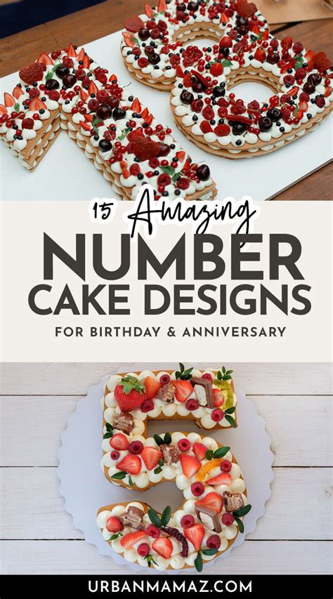 15 Amazing Number Cake Designs For Birthday And Anniversary Tutorials