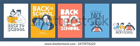 학교 포스터와 배너로 돌아가죠 그래픽 및 스톡 벡터로열티 프리 2473976223 Shutterstock