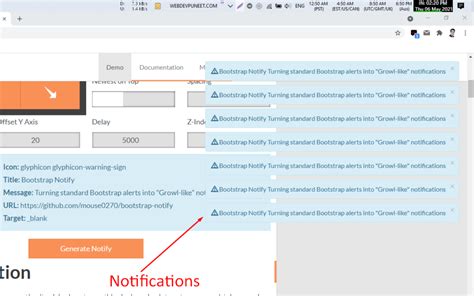 Bootstrap Notification Misc