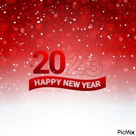 2023 Happy New Year безплатен png PicMix