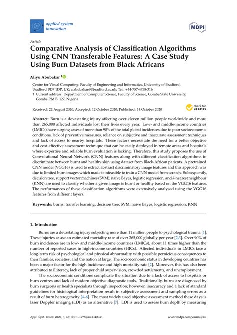 pdf comparative analysis of classification algorithms using cnn transferable features a case