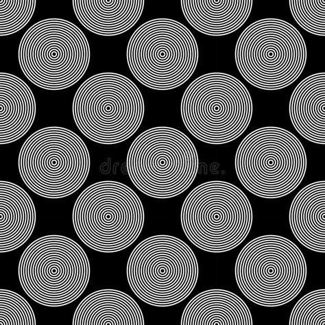 Vector Modern Seamless Geometry Pattern Polka Black And White Abstract Stock Vector