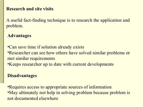 Fact Finding Techniques