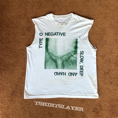 Type O Negative Signed Slow Deep And Hard “cancelled” Shirt