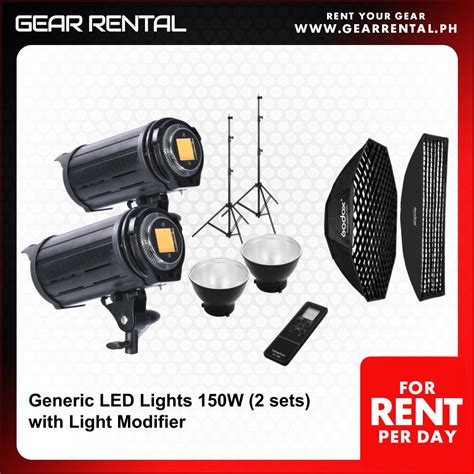 Generic Led Lights 150w 2 Sets With Light Modifier Gear Rental