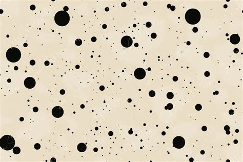 Black Dots On Beige Background Seamless Pattern Graphic By Sun