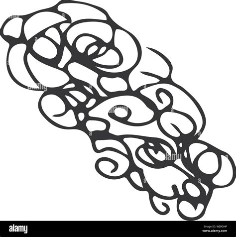 Outline Microbe Vector Icon Isolated Black Simple Line Element Illustration From A Medical