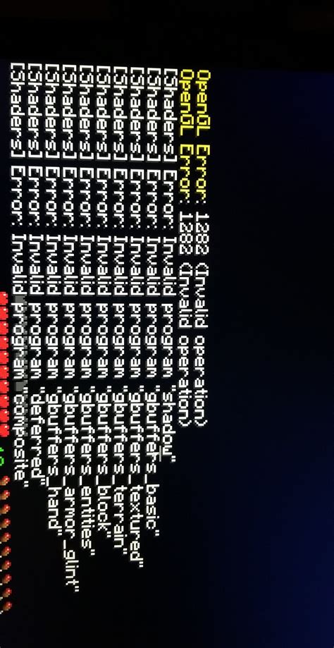 Installed Shaders And This Happened And Nothing Will Show Up In My World Help R Minecraft