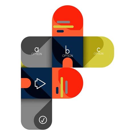 Premium Vector Infographics Option And Step By Step In Rounded