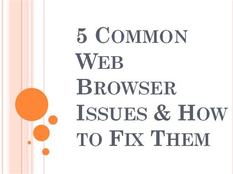 How To Fix Common Web Browser Issues
