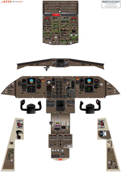 Atr 72 600 Cockpit Poster Uk