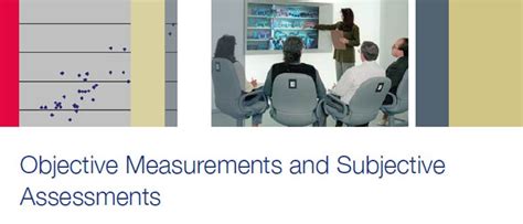 Objective Measurements And Subjective Assessments Application Note Cn