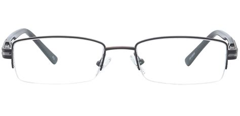 Reed Rectangle Single Vision Glasses Black Mens Eyeglasses Payne