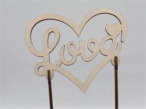 Топер Love серце 20 х 15 см 5шт уп — ціна 113 грн у каталозі Все для свята Купити товари для