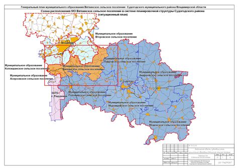 Карта судогодского района с населенными пунктами владимирской области подробная