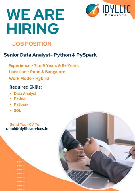 Rahul Raparthi On Linkedin Dataanalyst Python Pyspark Sql Bangalorehiring Punehiring Hybrid