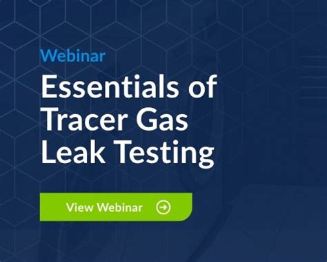 Tracer Gas Leak Test Systems Helium Leak Testing