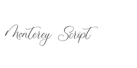 Monterey Script In Use Fonts In Use