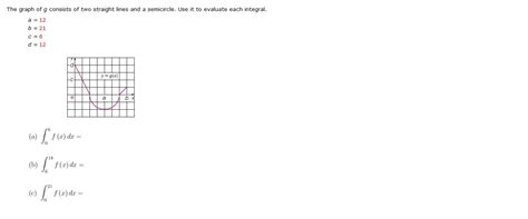 Solved The Graph Of G Consists Of Two Straight Lines And A