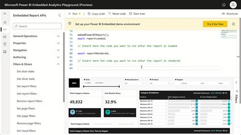 announcing the new power bi embedded analytics playground preview