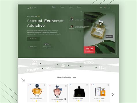 Perfume Landing Page On Behance