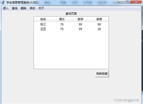 Python学籍管理系统pagetkframeroot Csdn博客