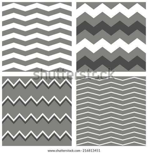 Tile Chevron Vector Pattern Set White Stock Vector Royalty Free 216813451