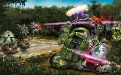 zaku ii zaku gm dom zaku ii f j and 2 more gundam and 1 more