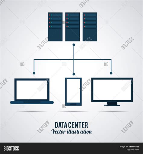 Data Center Design Vector And Photo Free Trial Bigstock
