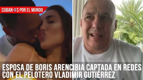 Esposa De Boris Arencibia Con El Pelotero Vladimir Gutiérrez