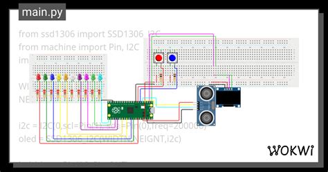 датчик растояния wokwi esp32 stm32 arduino simulator