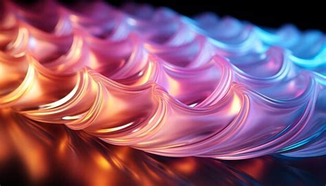 Abstract Backdrop With Vibrant Colors Flowing Wave Pattern Generated By Ai Premium Ai